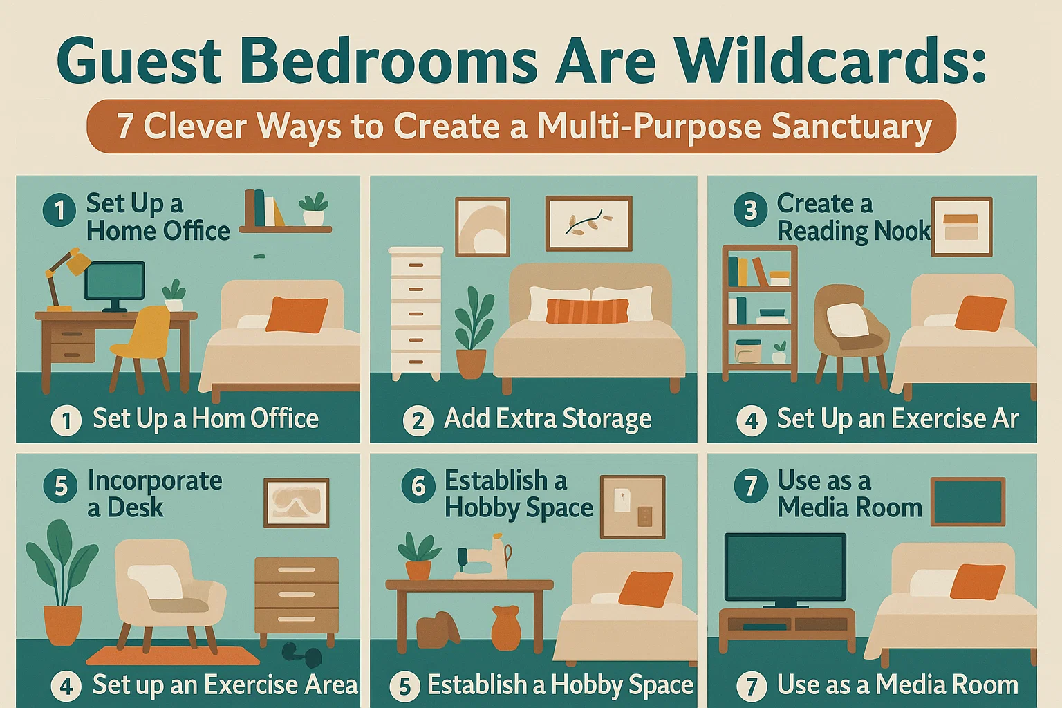Guest Bedrooms Are Wildcards: 7 Clever Ways to Create a Multi-Purpose ...